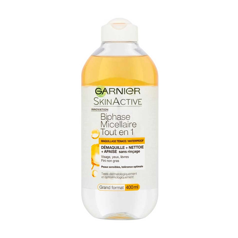 GARNIER Solution Micellaire Biphase Démaquillante - Fabellashop Côte d ...